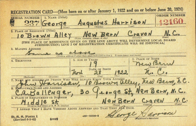 Military Monday: World War II Draft Registration Cards --John T ...