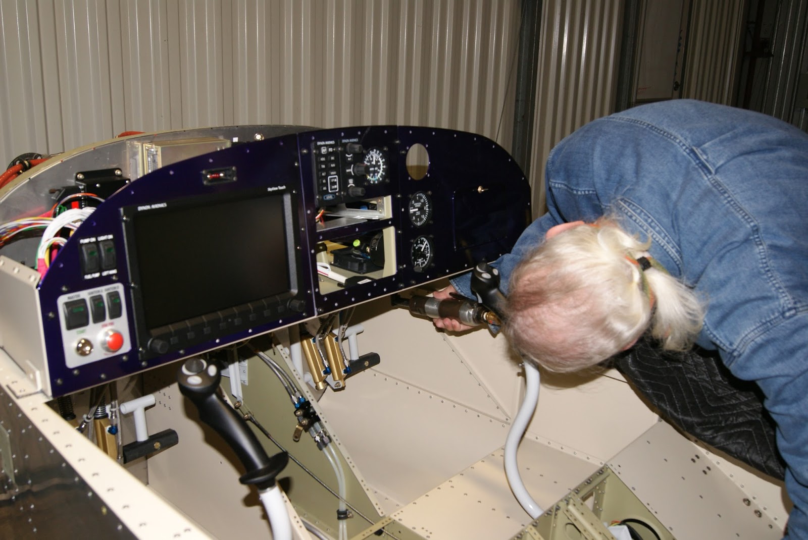 DOG Aviation John's RV-12 Blog: Instrument Panel Sections In Place ...