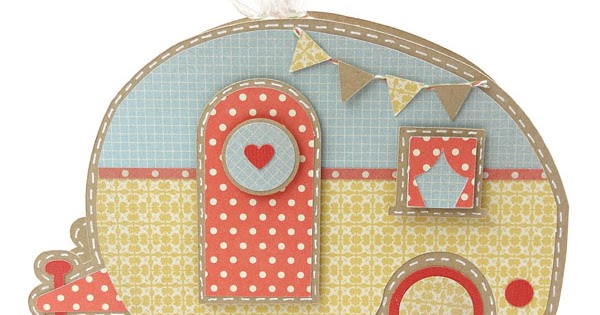 i love 2 cut paper: Teardrop Trailer Treat Box - Caravan