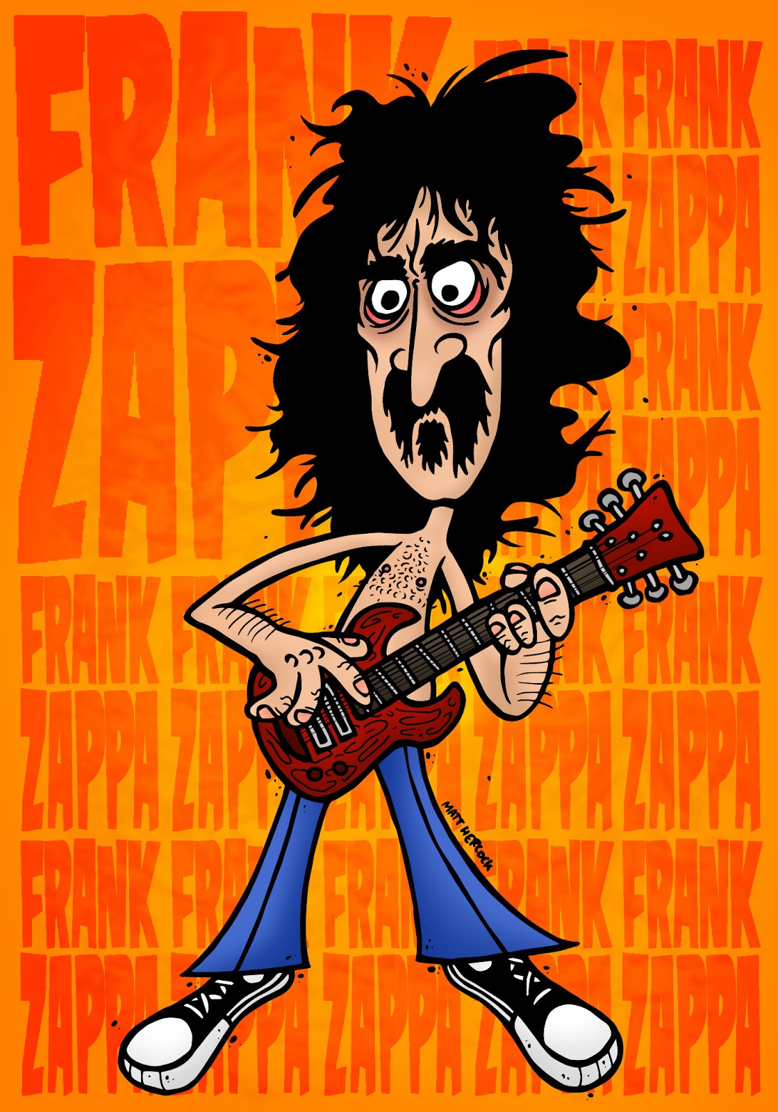 Matt Hercock Illustration: Frank Zappa Caricature