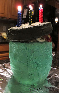 Flora Hiker: Garbage Can & Recyling Bin Cake for Son's Birthday