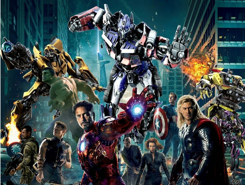 Blogueando de CINE: Épico fan-trailer de DC y Marvel vs Transformers