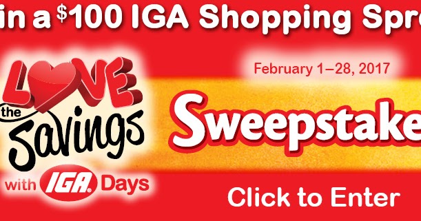 Independent Grocers Alliance IGA $100 Groceries Gift Card Giveaway - 30 ...