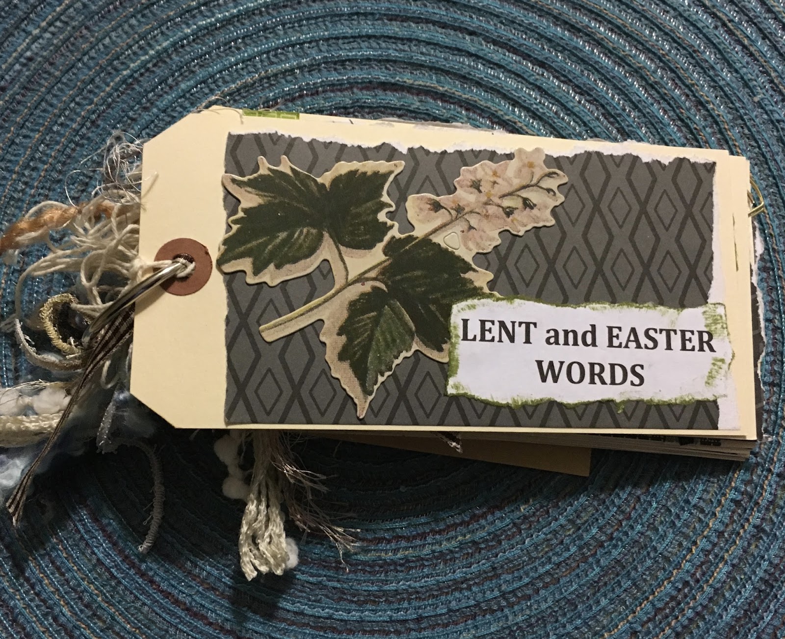 Vintage Grace: Lent and Easter Words- Tag Booklet