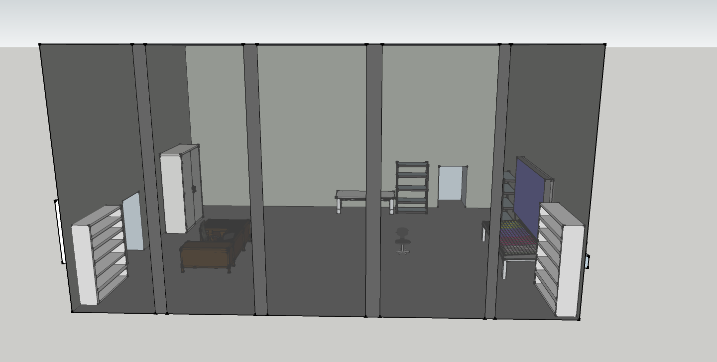 The Art of Amy M. Johnson: Ludey's Main Lab Room Layout
