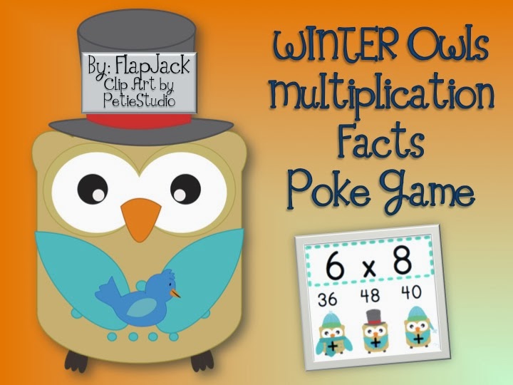 WINTER Owls Math Facts Poke Bundle Giveaway! - FlapJack