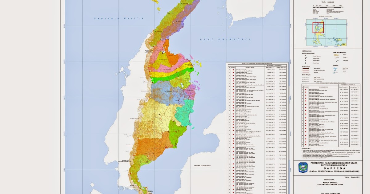 77+ Peta Halmahera Utara