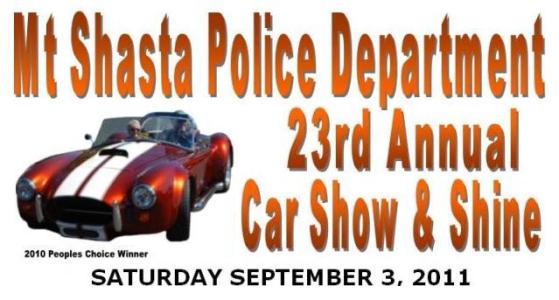 MT SHASTA POLICE DEPARTMENT: Car Show