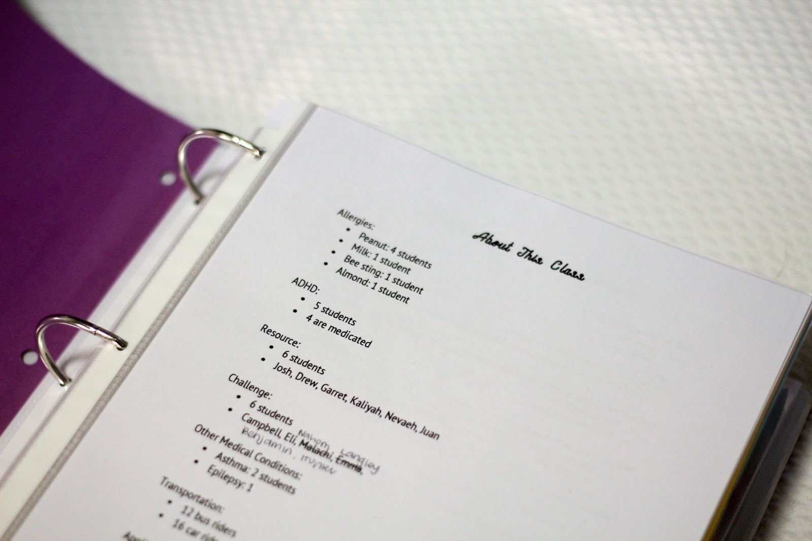 How I Organized My Student Teaching Lesson Plan Binder