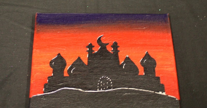 Karima's Crafts: Acrylic Mosque Painting