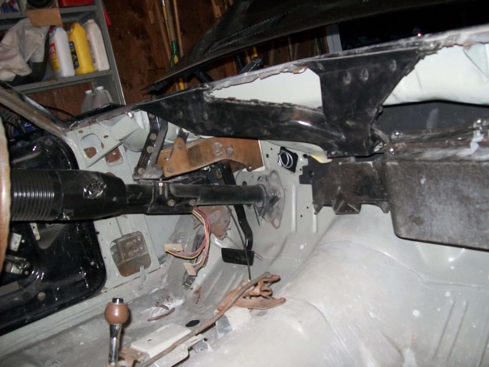 1970 Plymouth 'Cuda Project: Firewall, Slapstick Shifter + linkage ...