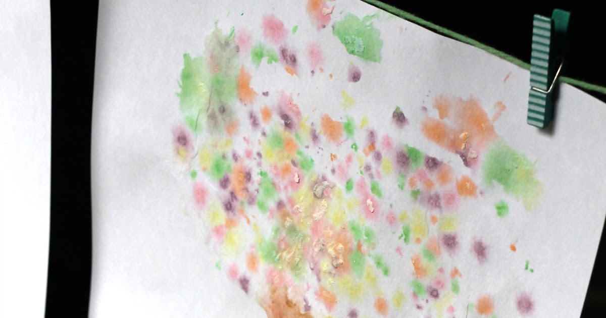 Painting with Candy: Nerds Watercolor Trees ~ Reading Confetti