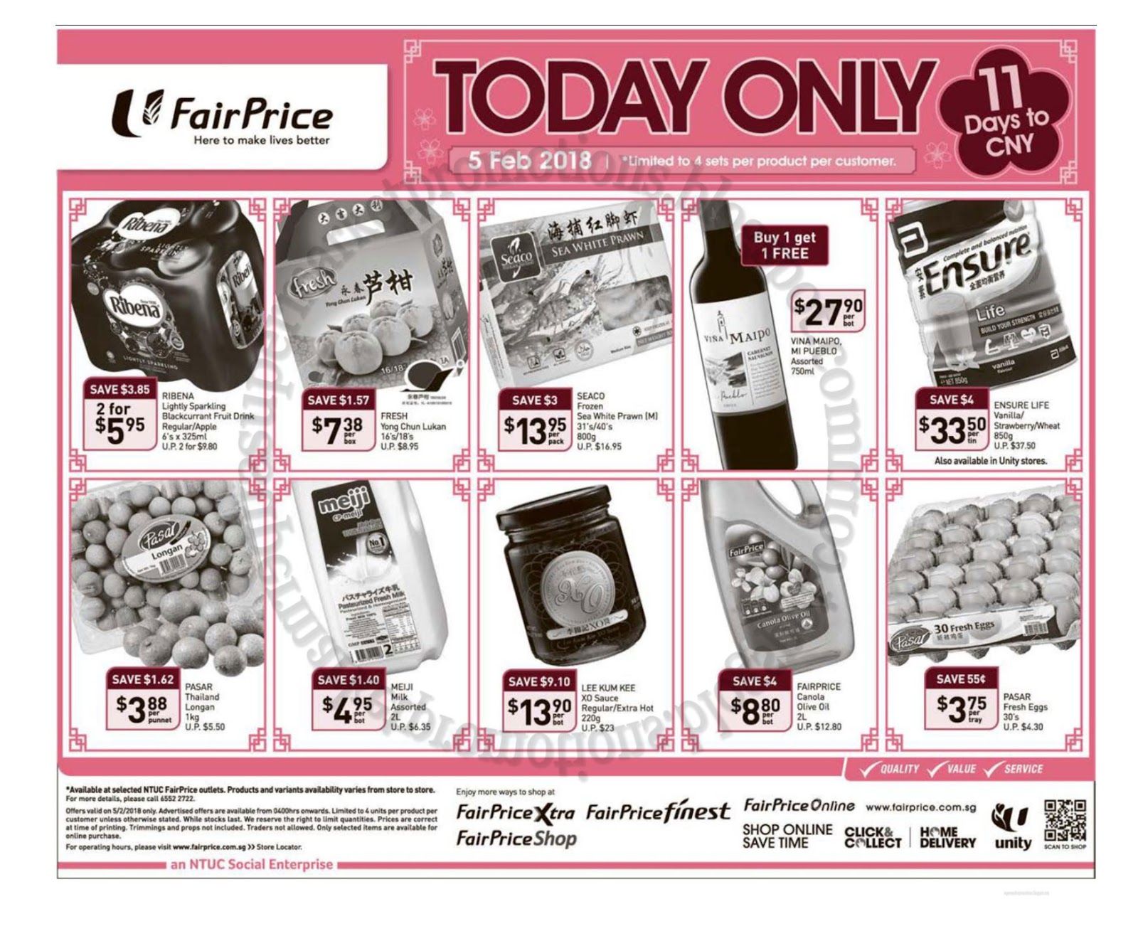 NTUC FairPrice Today Only Promotion 05 February 2018 ~ Supermarket ...
