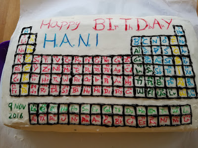 Poetic Mommy: Periodic Table Birthday Cake