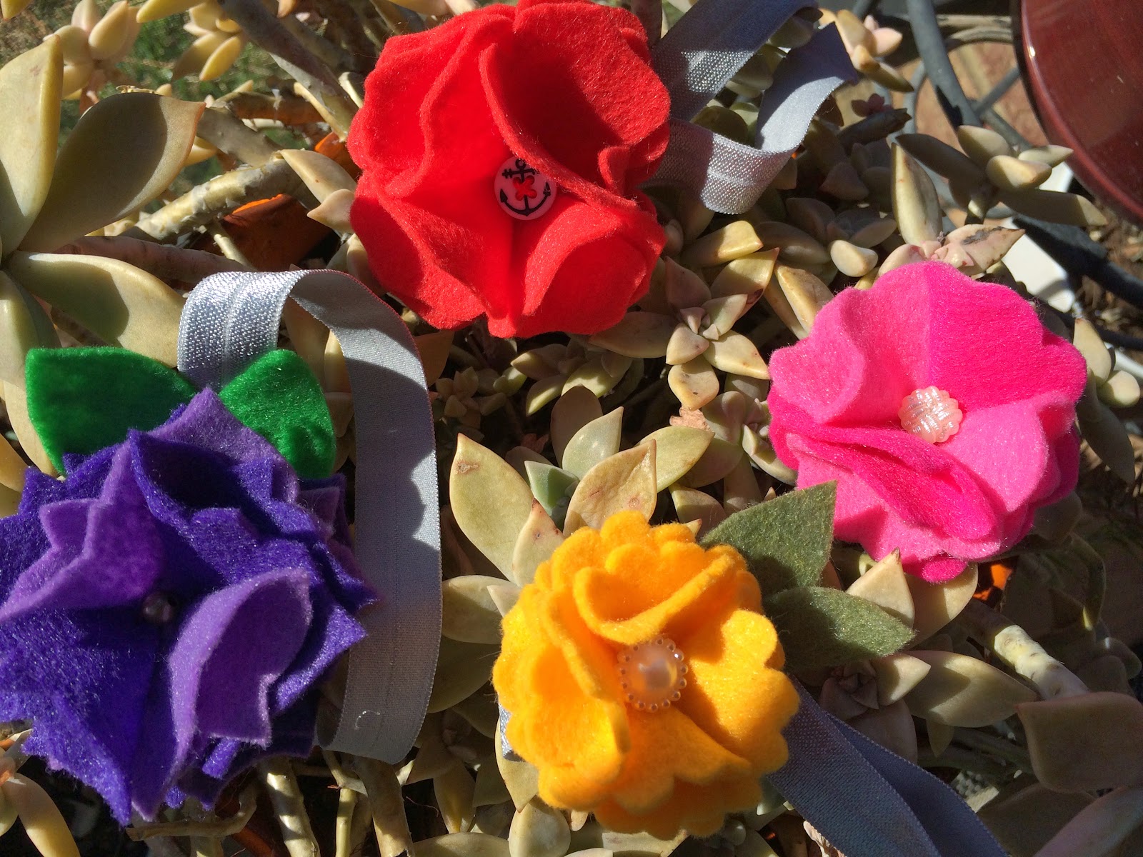 Cut Now, Measure Later : Happy Spring!! Felt Flower Headbands :)