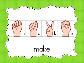 Classroom Freebies Too: Sign Language Sight Words