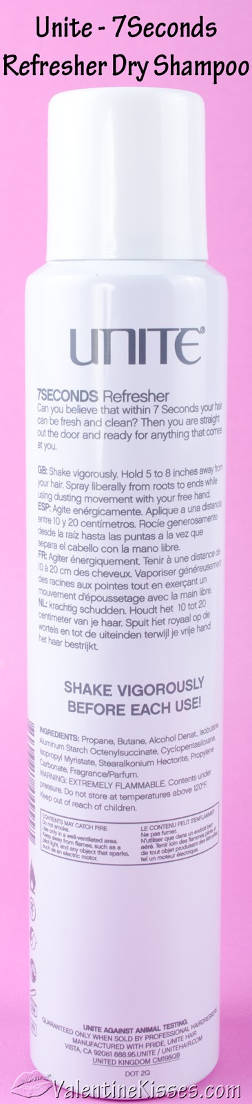 Valentine Kisses: United 7Seconds Refresher Dry Shampoo - pics, review