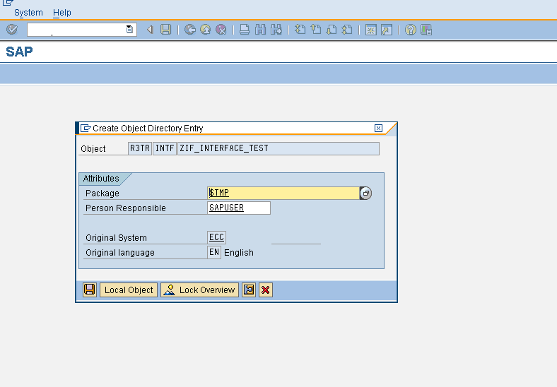SAP TECH: Global : Interface