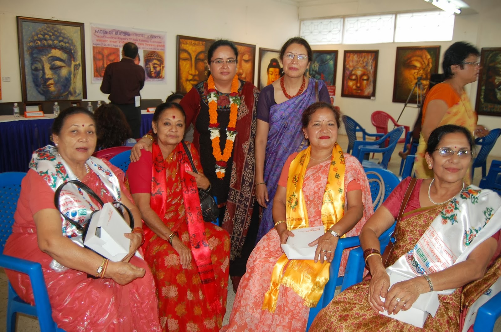 SANDHYA REGMI'S 7th SOLO PAINTING EXHIBITION ENTITLED "FACES OF BUDDHA"