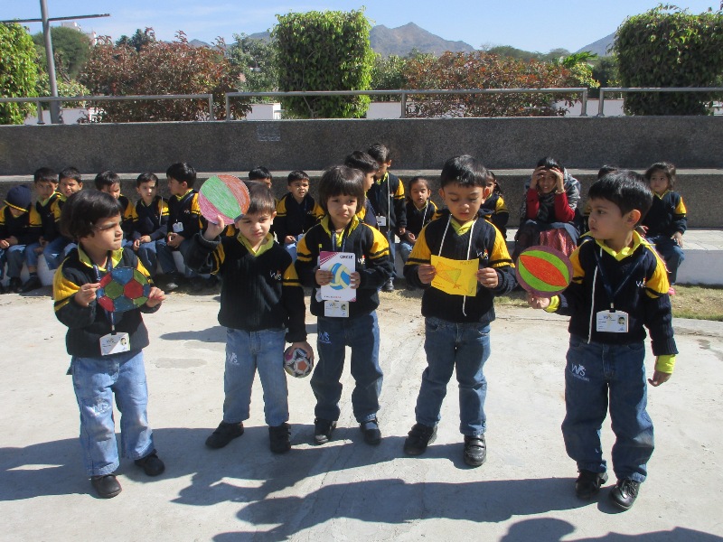 On the top of the World...: “Shape Parade” of nursery at WIS, Udaipur