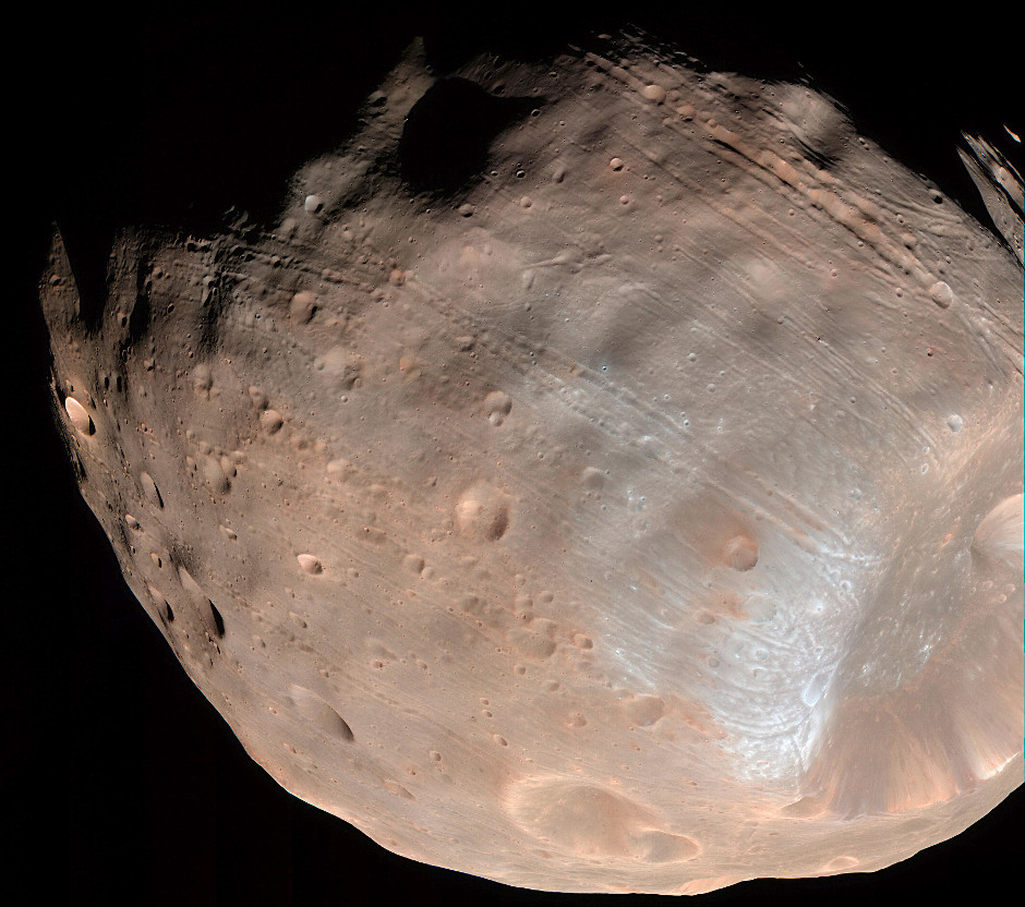 Phobos Jatuh ke Permukaan Planet Mars Secara Perlahan - Info Astronomy