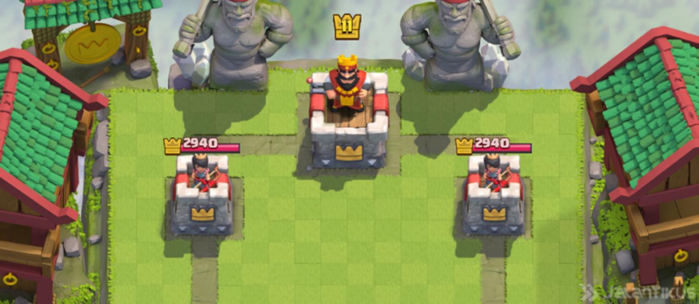 Perbedaan King Tower dan Arena Tower di Clash Royale - ANDROKOMKU