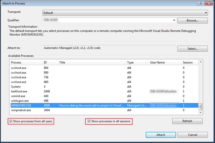 Passionate Techie: How to debug the word add in project in Visual Studio