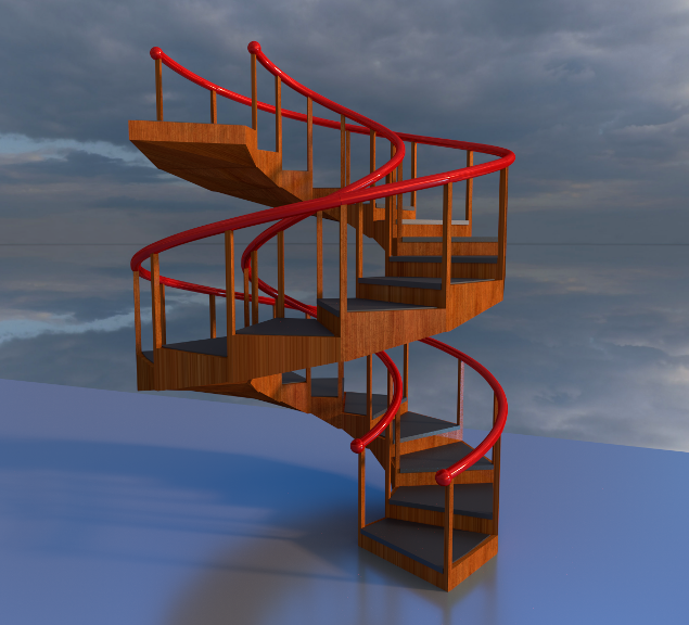 The Tinkers Workshop: Step By Step Blender 3D Staircase Tutorial