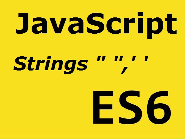 JS ES6 Strings.|Простые советы.