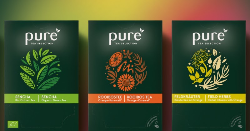 Pure Tea Selection on Packaging of the World - Creative Package Design ...