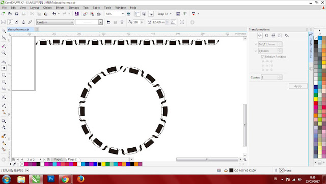 Cara Membuat Objek Mengikuti Lingkaran di Corel Draw X7 ~ TakeVektor ...