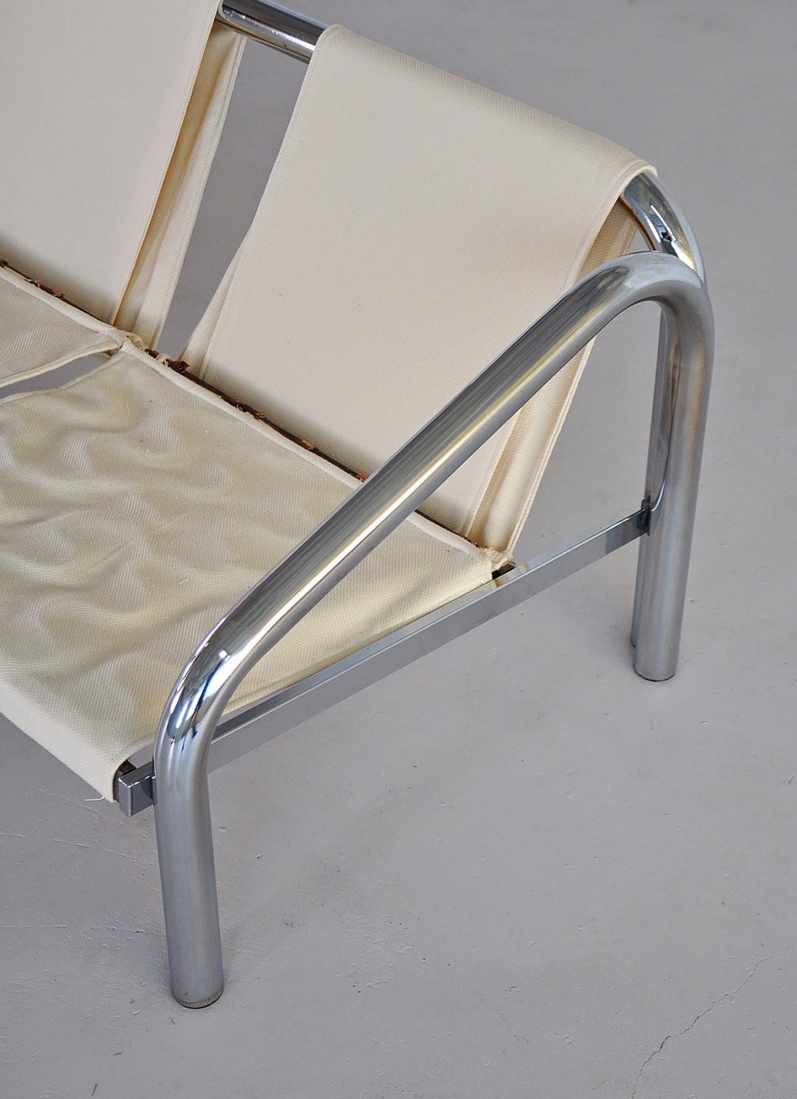 SELECT MODERN: Mid Century Modern Chrome Sofa or Couch