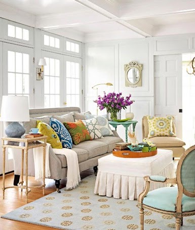 belle maison: A Closer Look: A Chic Living Room
