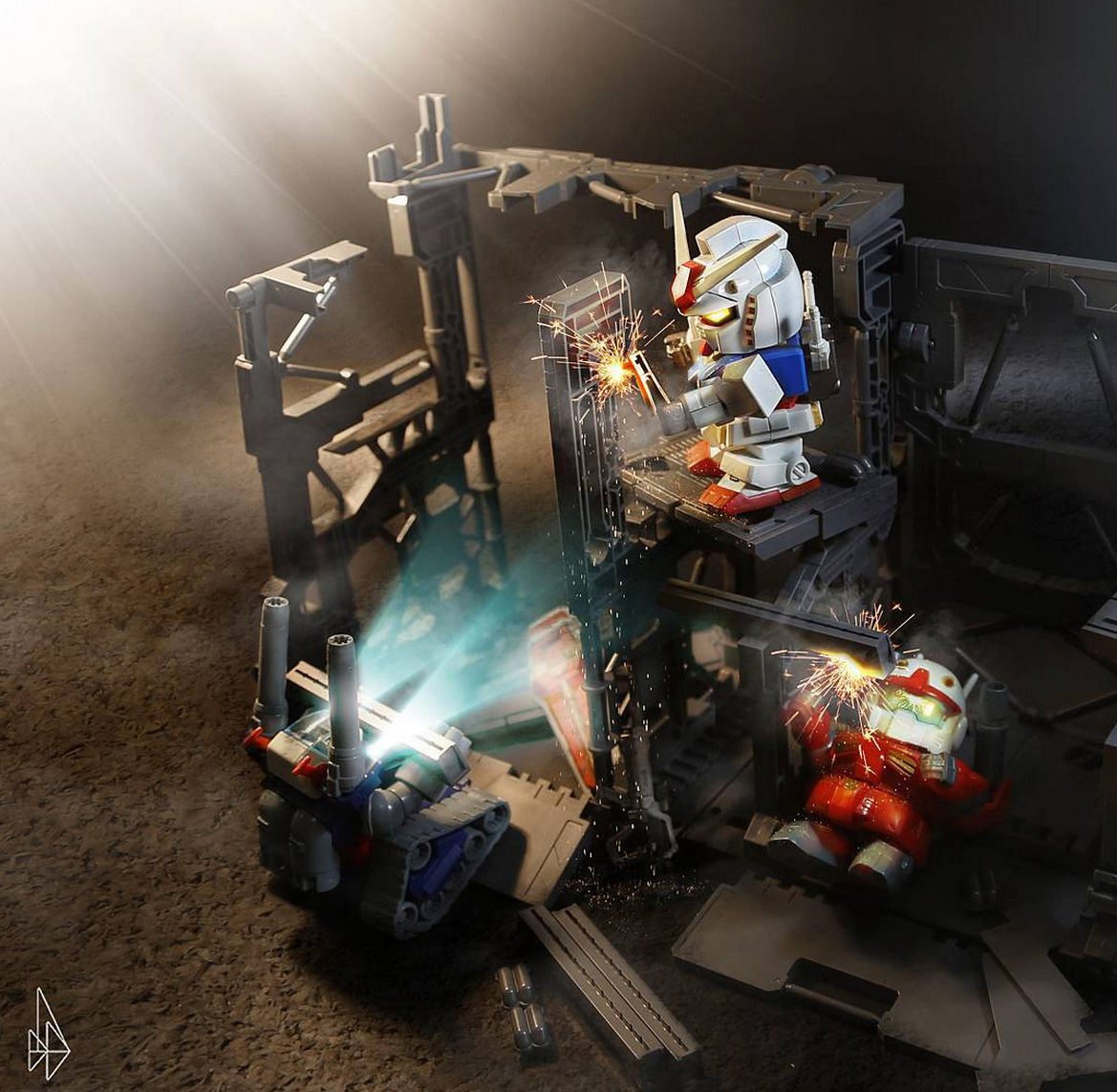 GUNDAM GUY: Gunpla Digital Artwork - By Poommelo [Part 1]