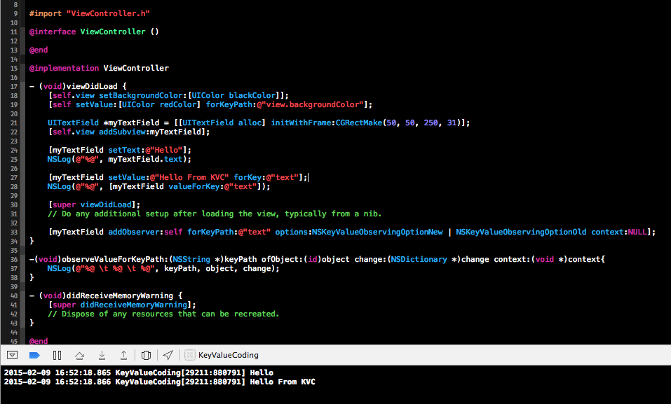 Iphone Tutorials Key Value Coding And Key Value Observing