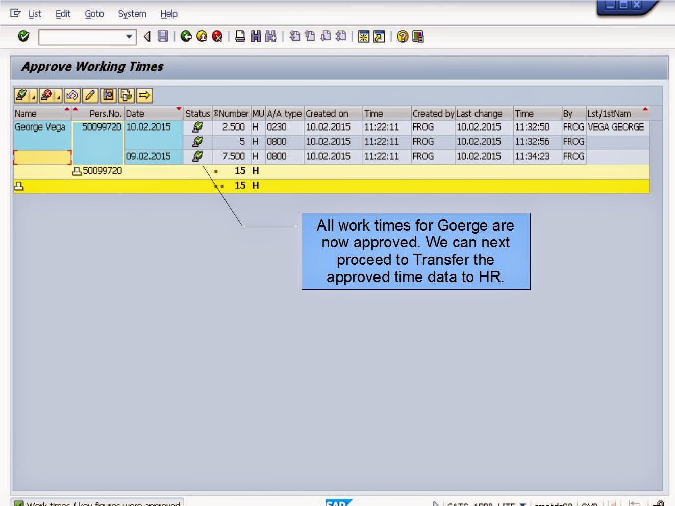 青蛙SAP分享 Froggy's SAP sharing: SAP HCM Time Management : CATS Approval ...