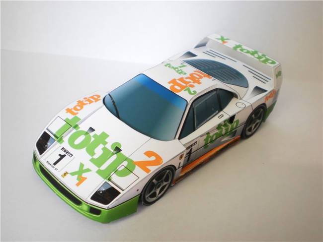 SP. Papel Modelismo: PaperCraft - Ferrari F40 - totip