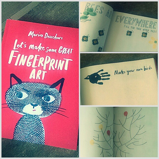 Her altered heart: Kids art:Thank you cards/featuring fingerprint art.