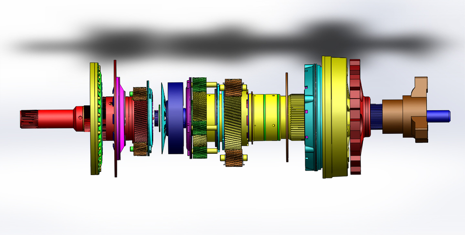 25. Mercedes speed automatic transmission by solidworks || Free ...