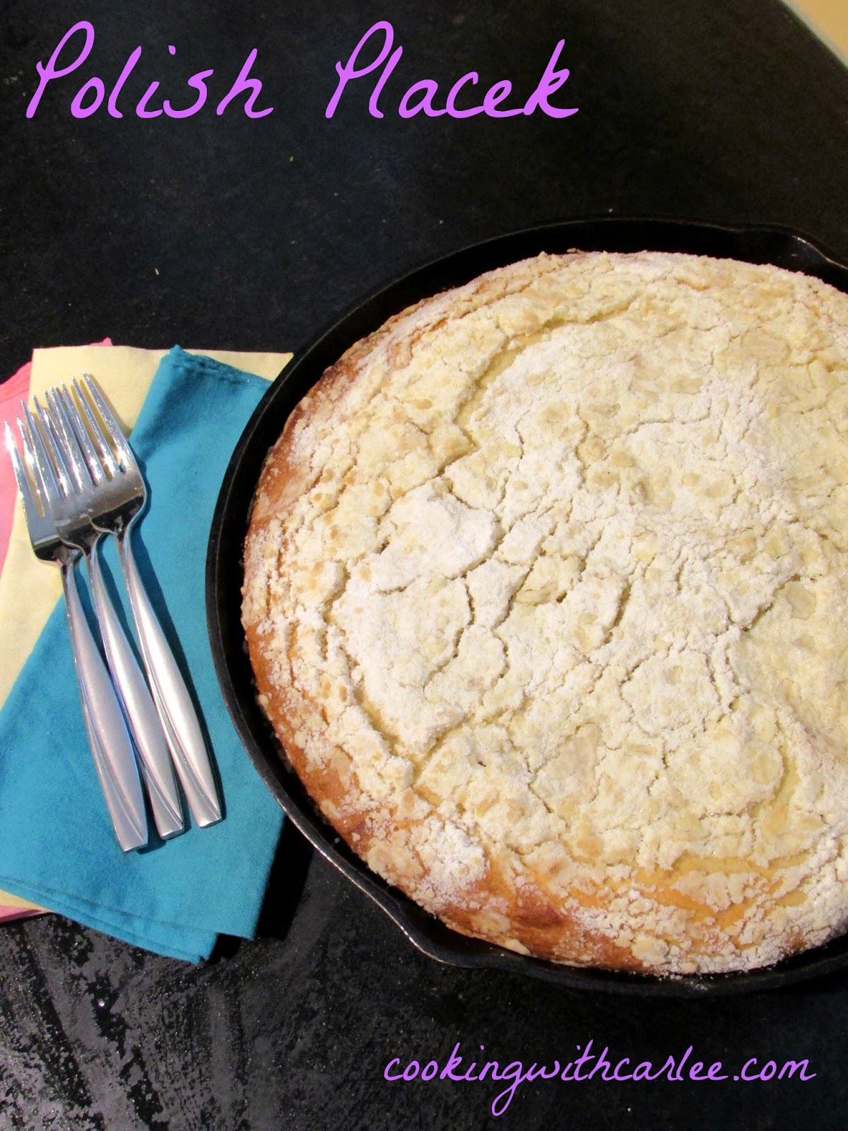 Cooking With Carlee: Polish Placek Coffee Cake #FoodieExtravaganza
