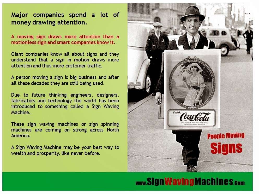 Sign Waving Sign Spinning Machine Robot Spinners Advertising Signs ...