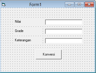 Membuat Program Konversi Nilai Sederhana di VB 6.0 | Agoes