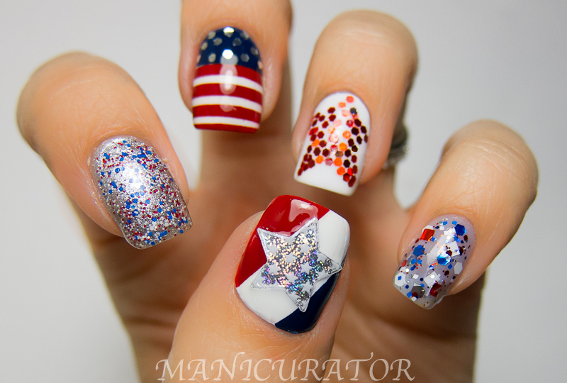 The Lazy Days of Summer - Flag Day Patriotic Nails