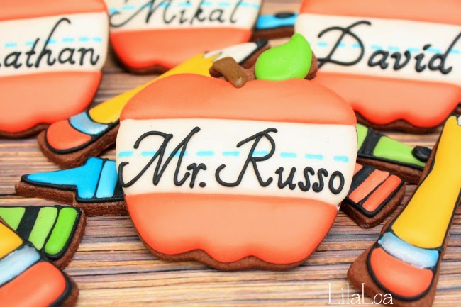 Apple Name Cards for Back to School
