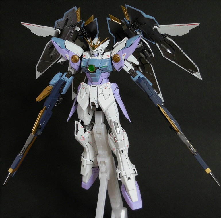 Custom Build: MG 1/100 Wing Gundam Proto Zero "Snow White ver."