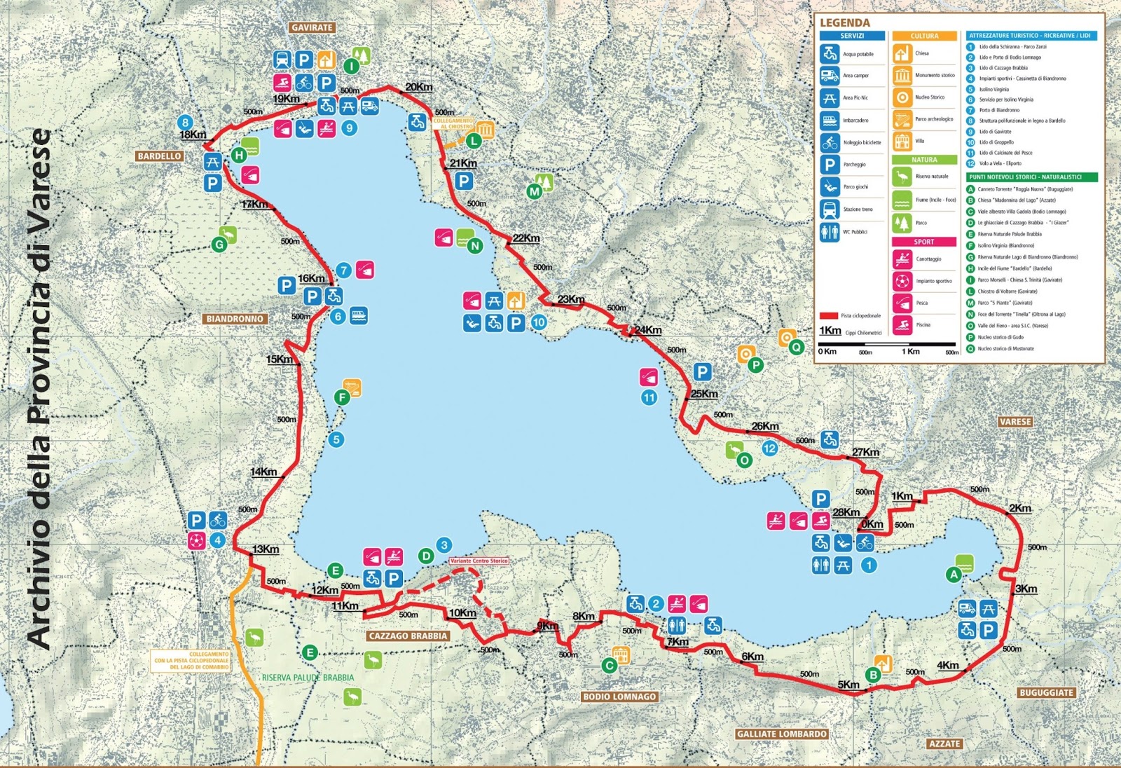 Sailonbike Tour nella ciclopedonale del Lago di Varese ~ Terraferma Sailors