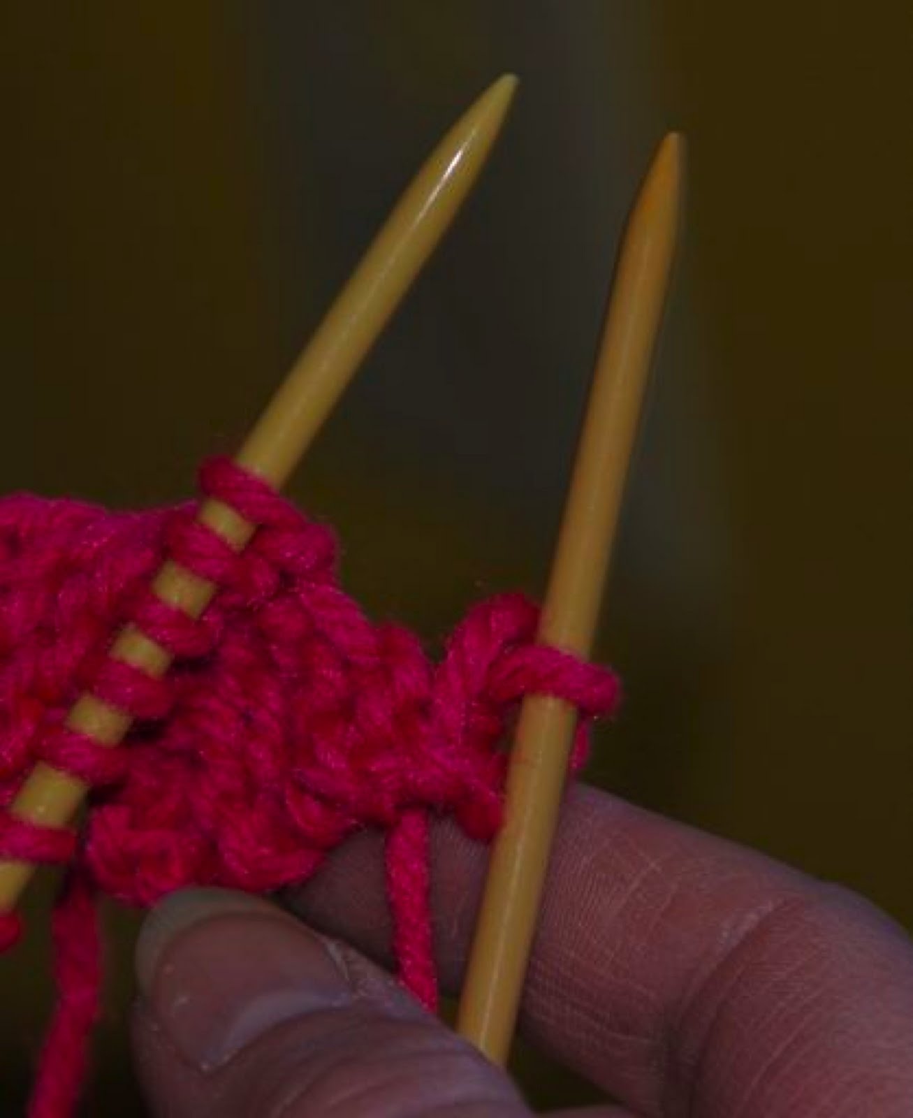 Knitting One Handed.