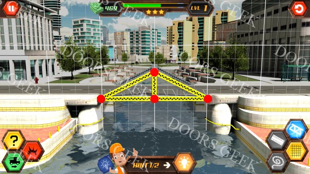 Bridge Construction Simulator [Easy] Level 1 ~ Doors Geek