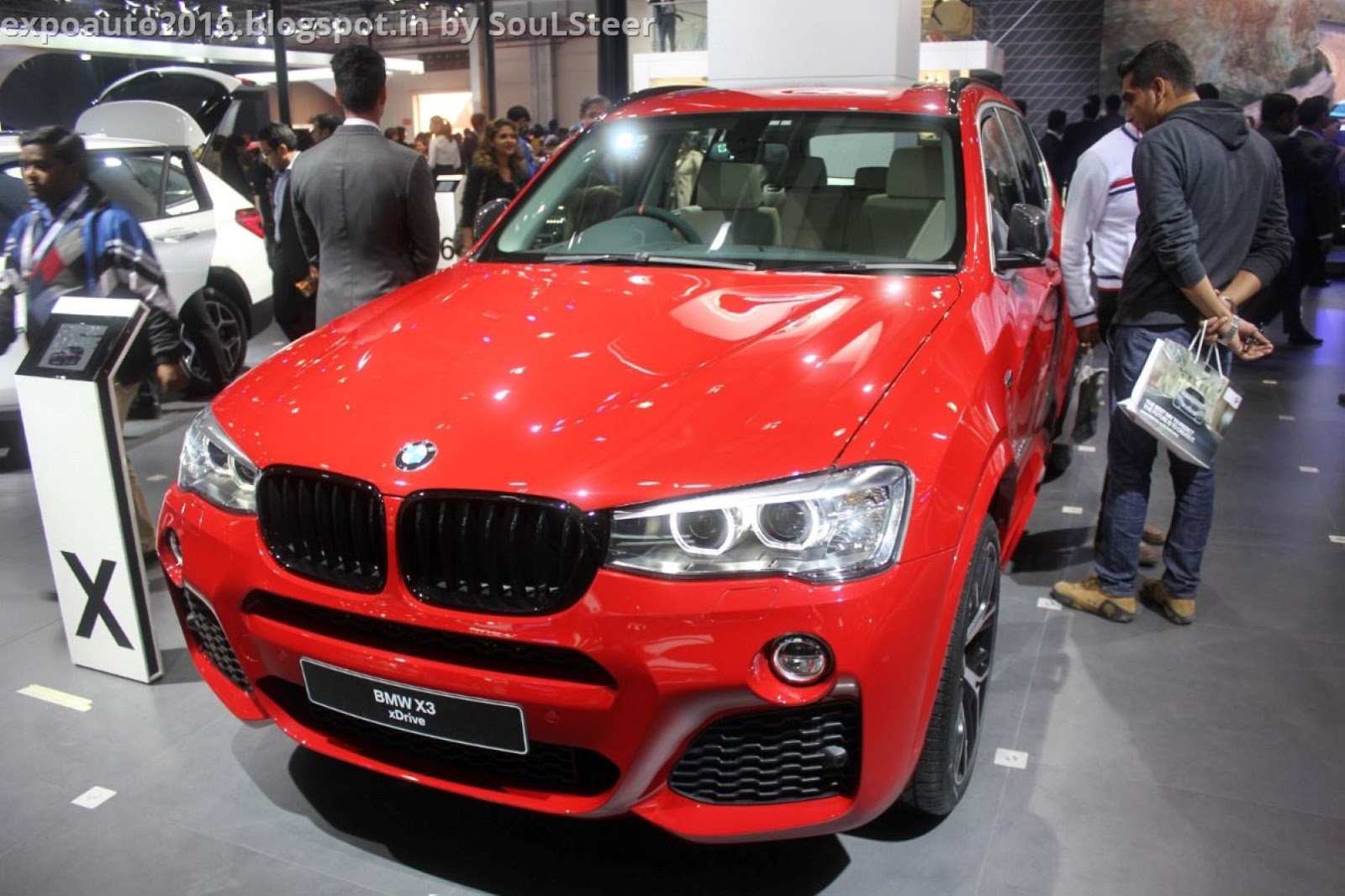 Auto Expo 2016 by SouLSteer: Red BMW X3 xDrive20d xLine compact luxury ...