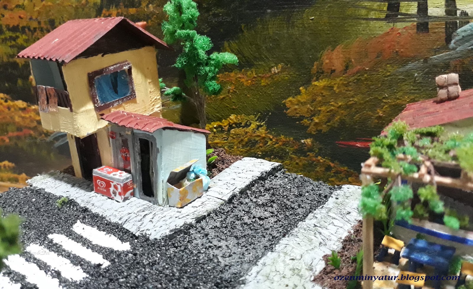 Mini Art Hobi: Kasaba Dioraması-2